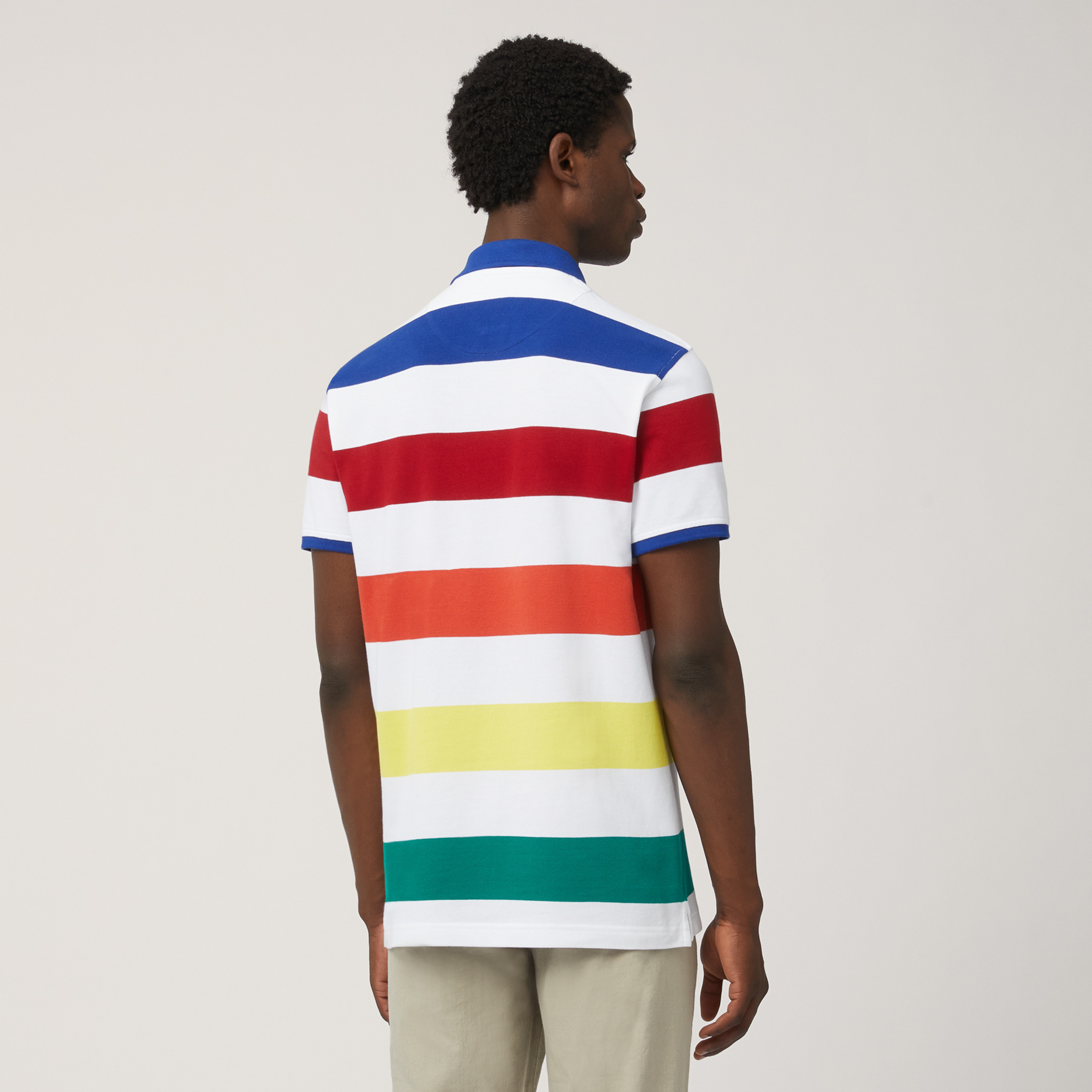 Polo A Righe Multicolor