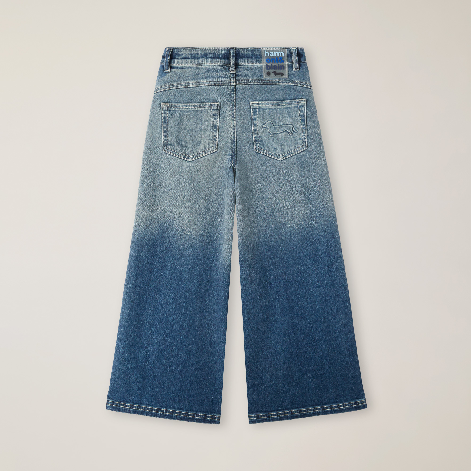 Light Blue Délavé Denim Pants