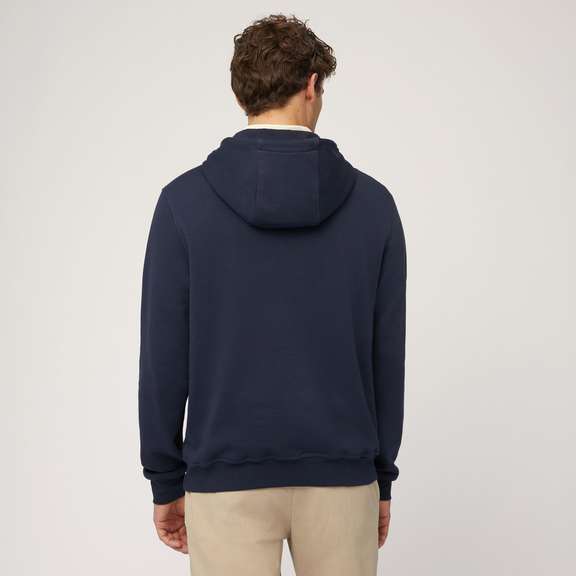 Sudadera de algodón con capucha y logotipo estampado