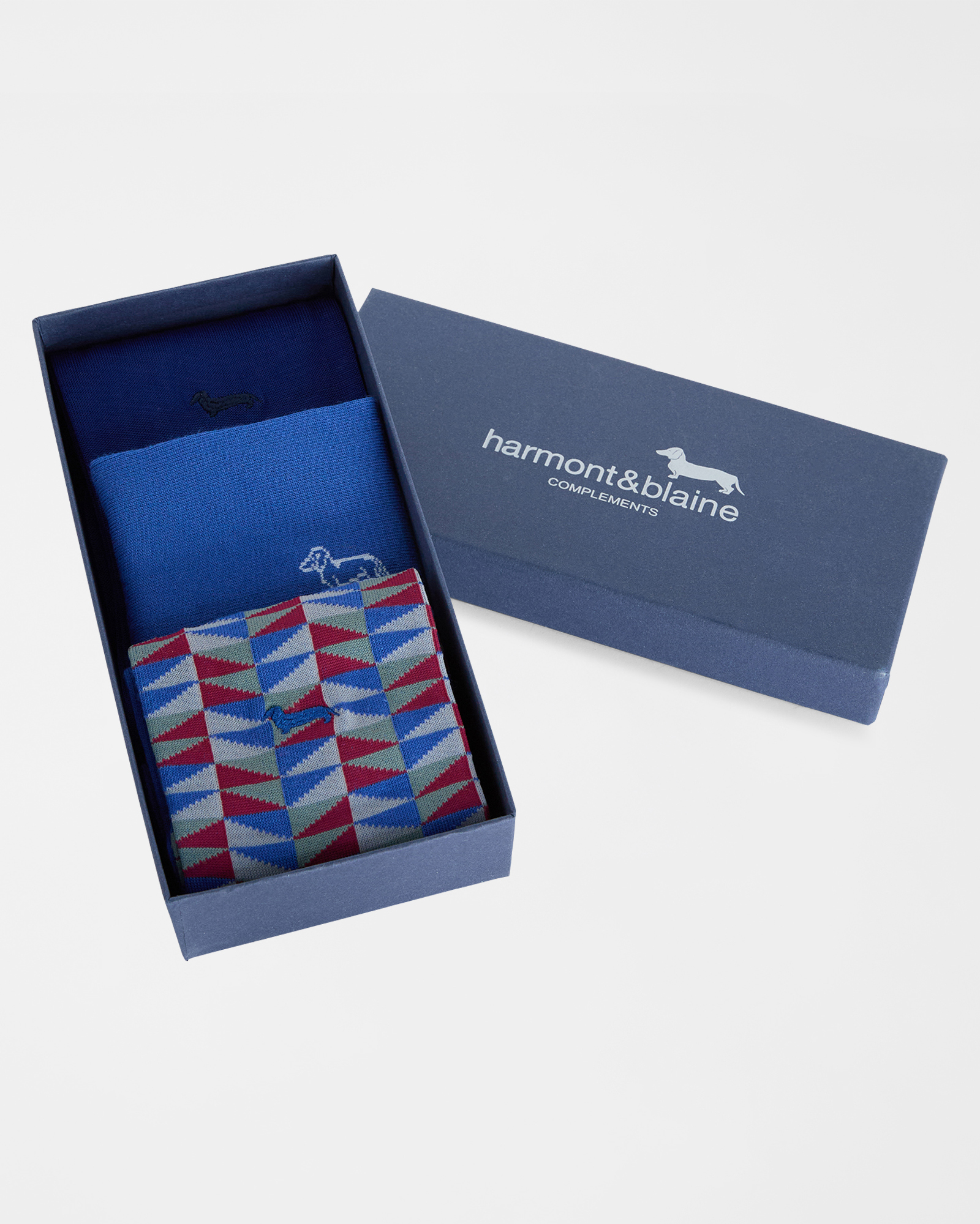 Patterned and Solid Color Socks Set