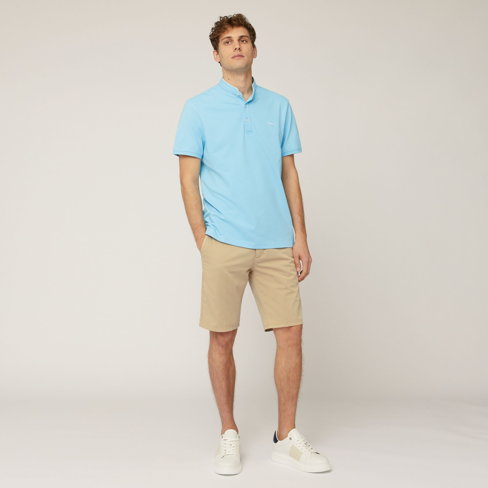 Polo with Mandarin Collar