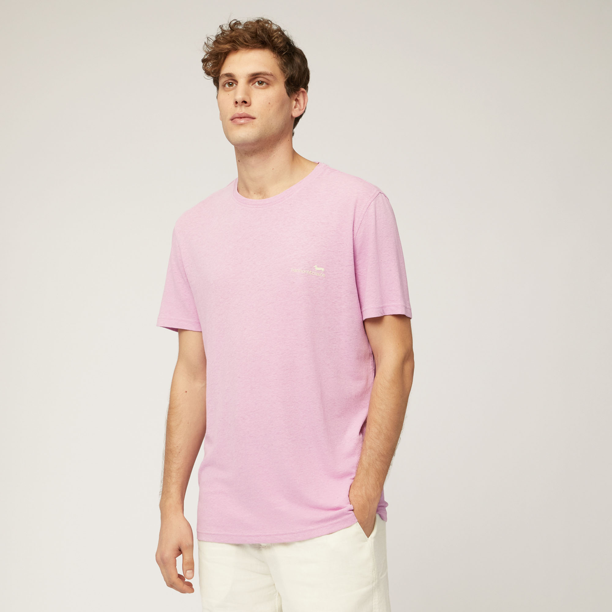 T-Shit In Lino E Cotone