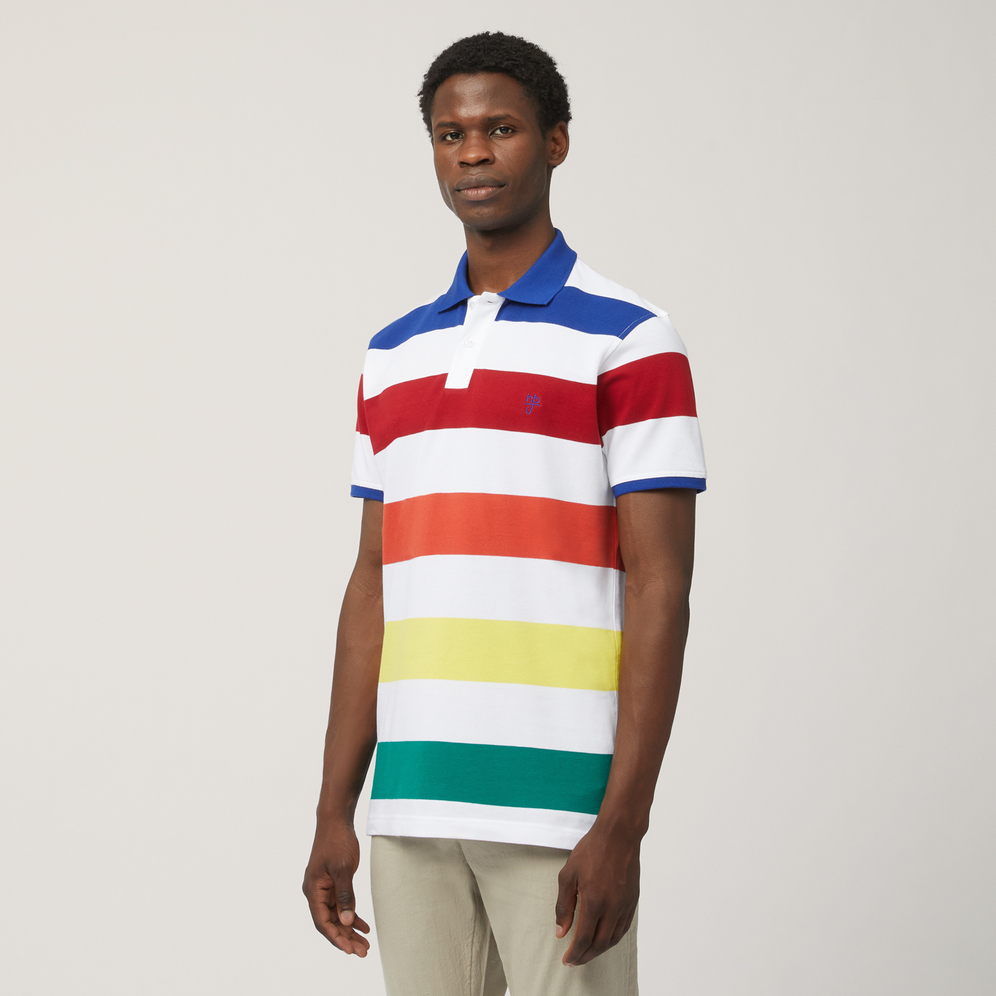 Polo A Righe Multicolor