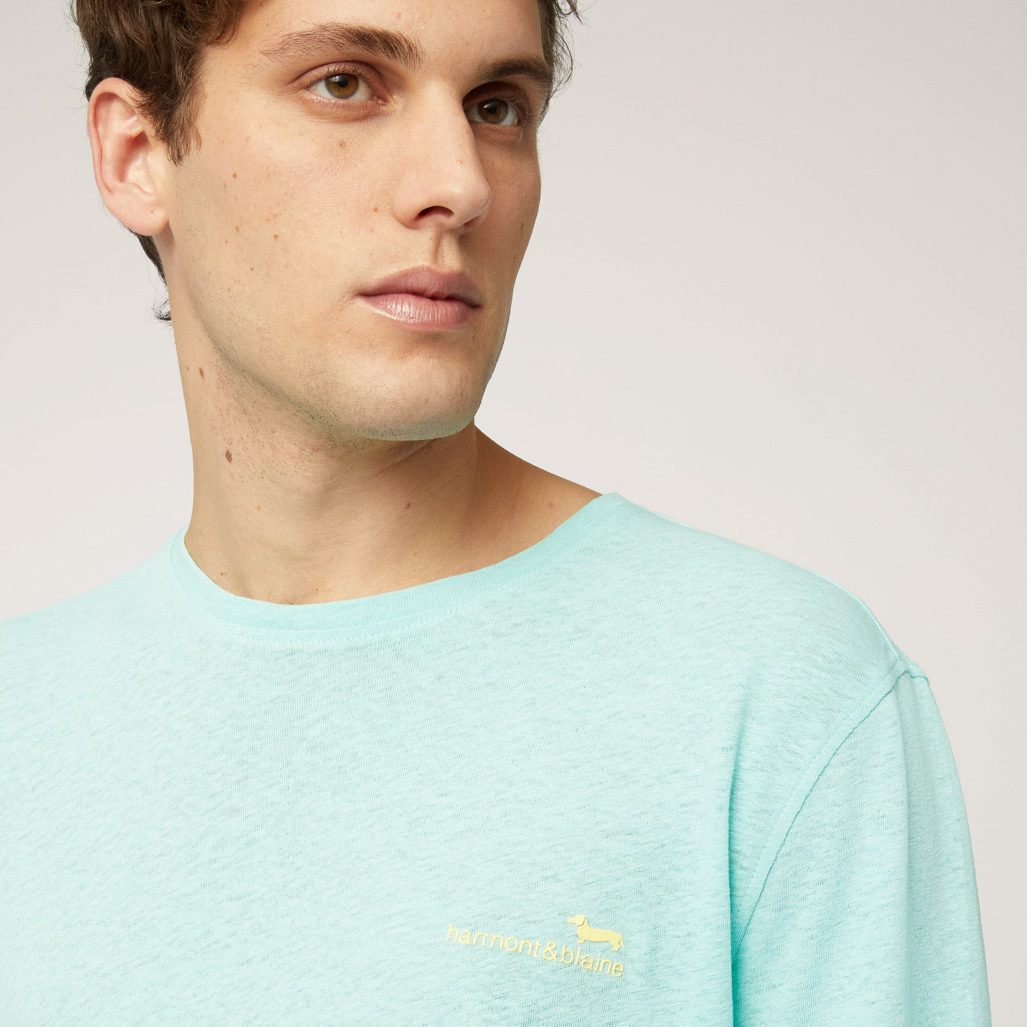 T-Shit In Lino E Cotone