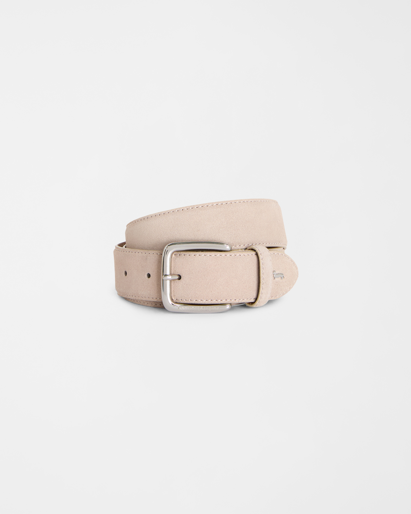 Suede leather belt