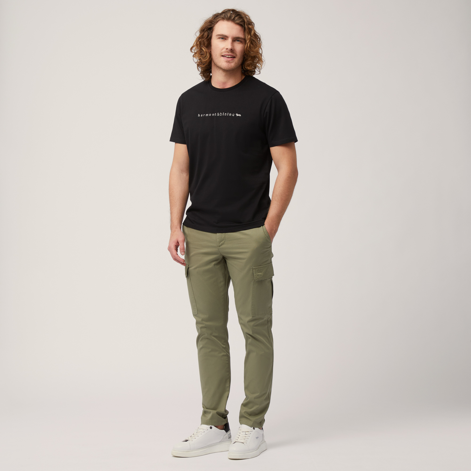 T Shirt With Lettering And Logo