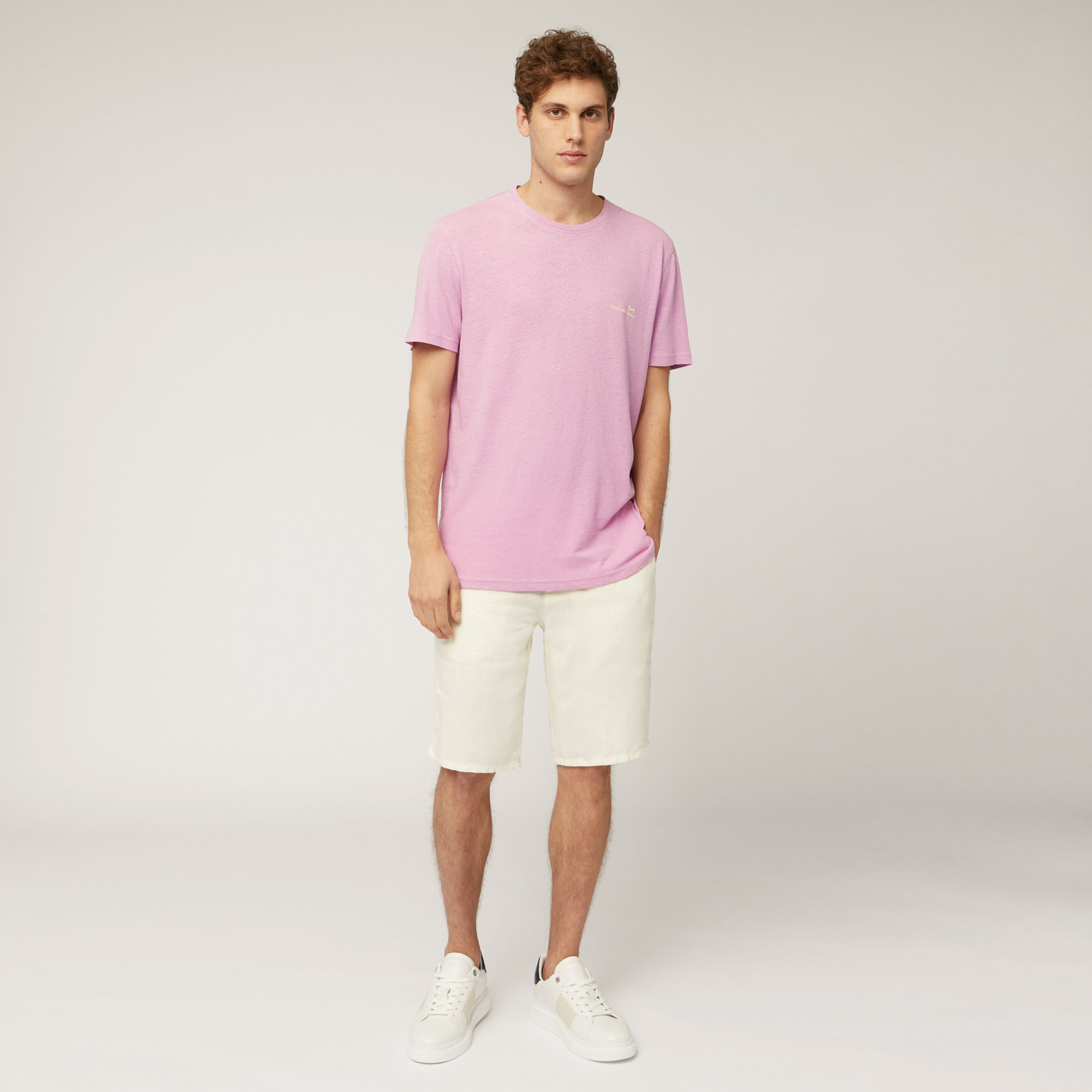 T-Shit In Lino E Cotone