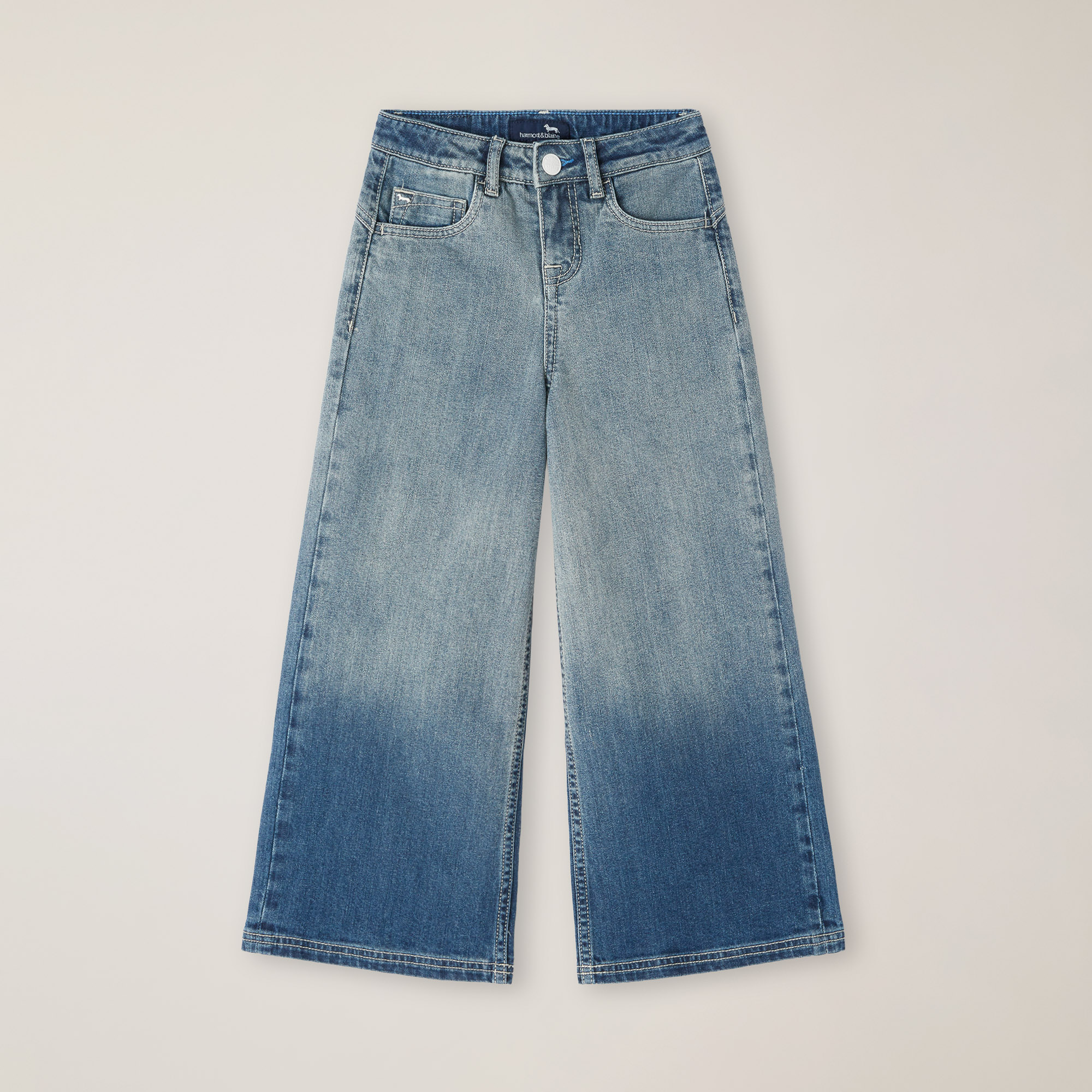 Light Blue Délavé Denim Pants