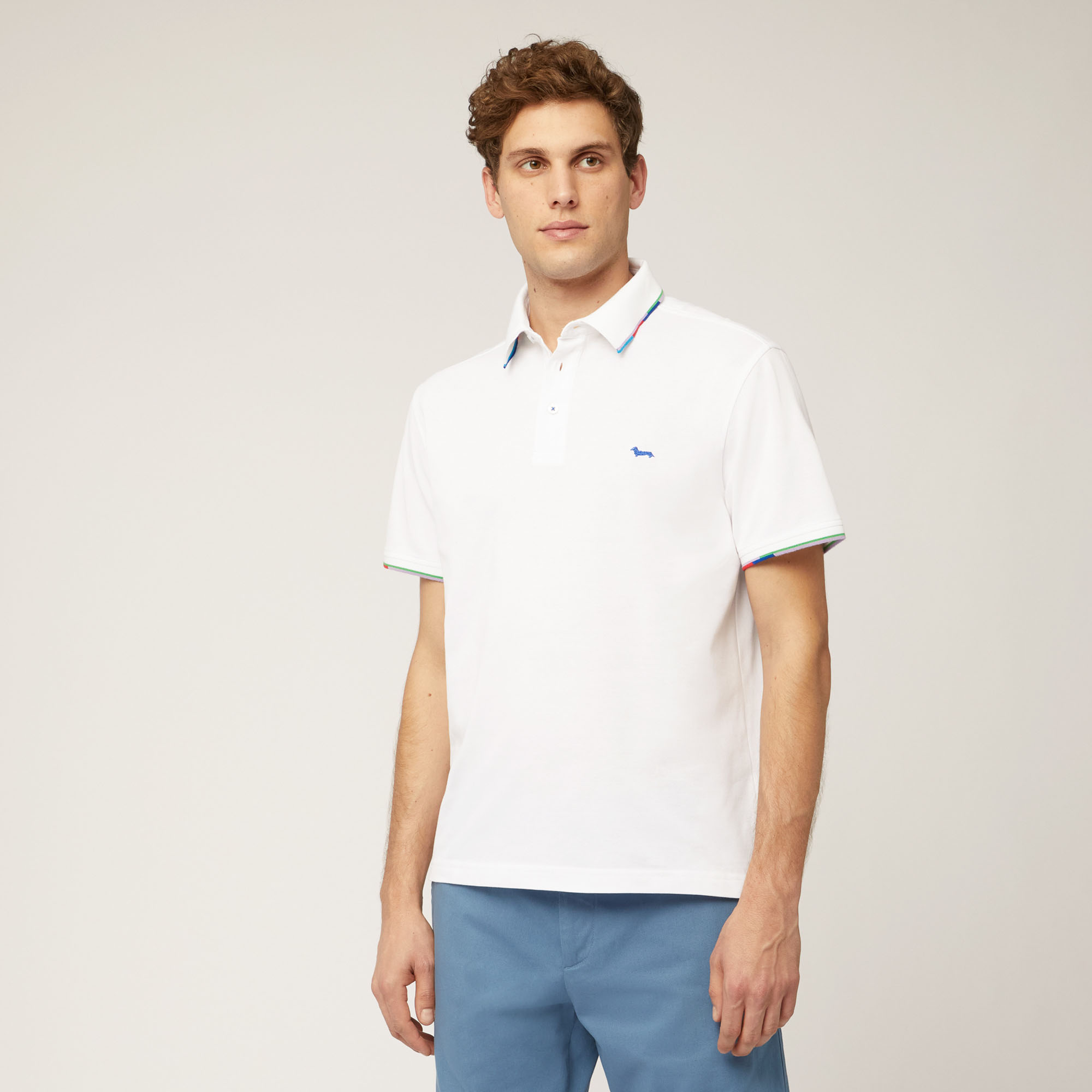 Polo with Multicolor Details