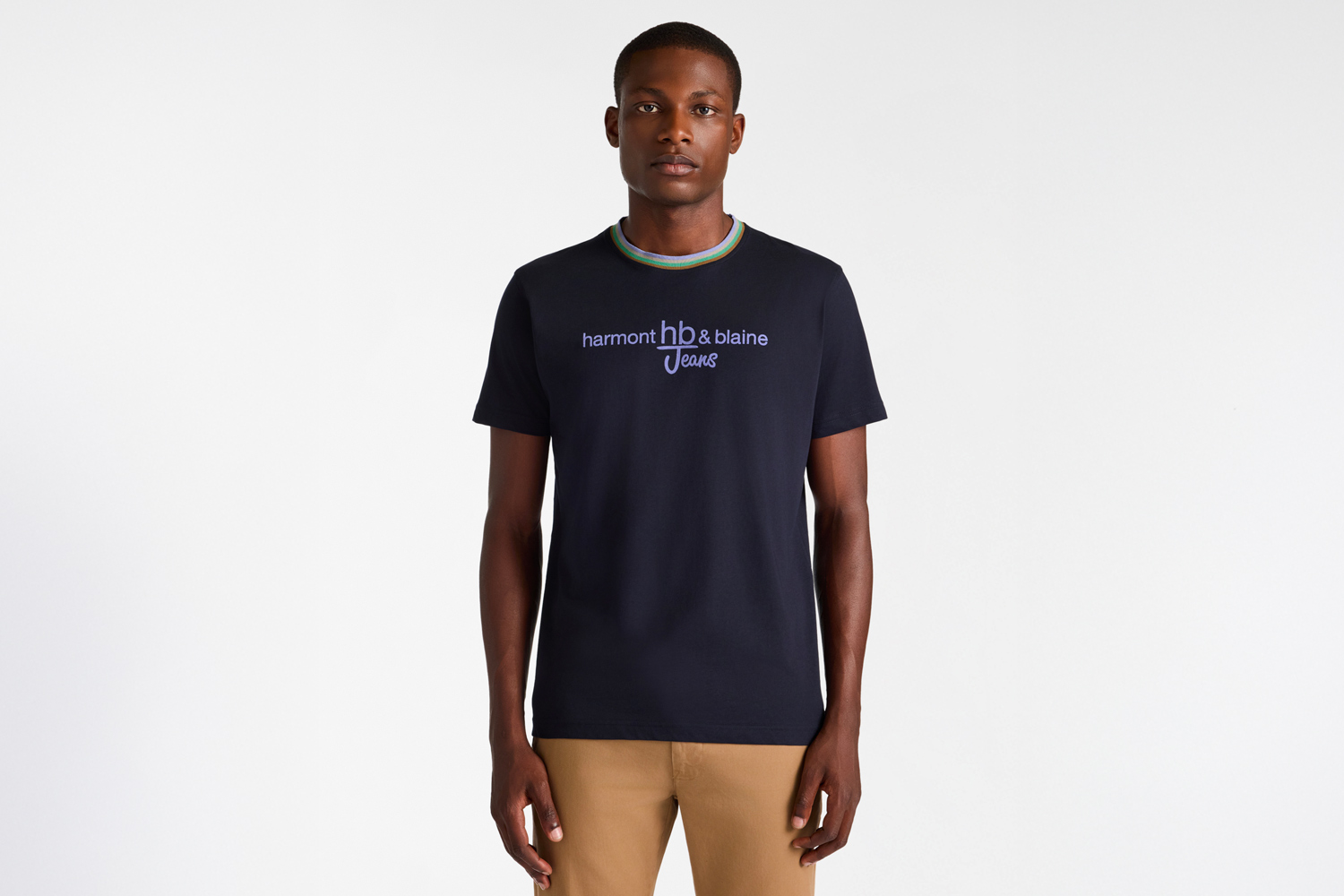 Giubbino Soft Shell con Collo Stand-Up e Tasche Utility in Blu Scuro ...